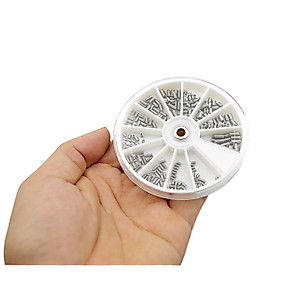 HVAZI M2 M2.5 M3 Stainless Steel Internal Hex Drive Cup Point Set Screws Assortment Kit