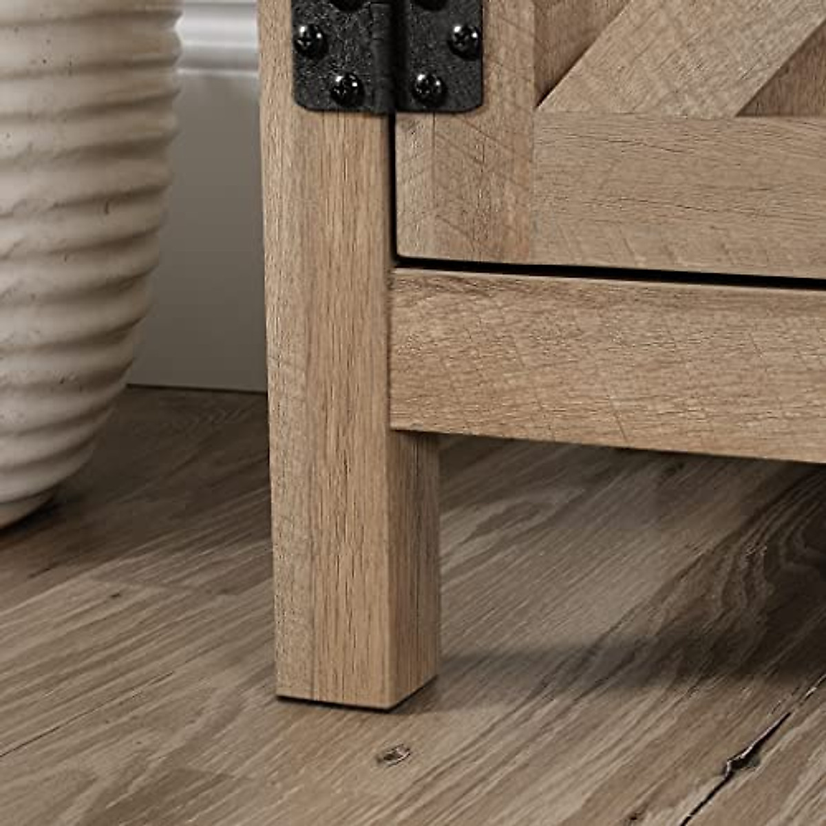 Sauder Bridge Acre Credenza, for TV's up to 65", Lintel Oak Finish