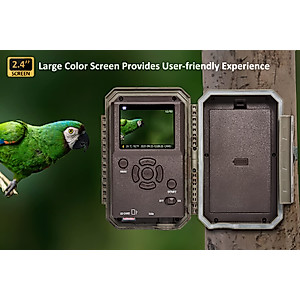 Meidase Trail Camera, 48MP 1440p, Clear 100ft Night Vision Motion Activated, Hunting Game Camera with Fast 0.1s Trigger Speed, IP66 Waterproof