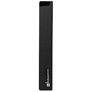 Restaurantware Sensei 10 x 1.5 Inch Knife Sleeve, 1 BPA-Free Knife Protector - Fits Bread Knife, Felt Lining, Black Plastic Knife Blade Guard, Durable, Cut-Proof
