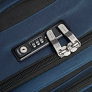 DELSEY PARIS Sky Max 2.0 Softside Expandable Luggage with Spinner Wheels 2 Piece Set, Blue (24 Inch/Duffle)