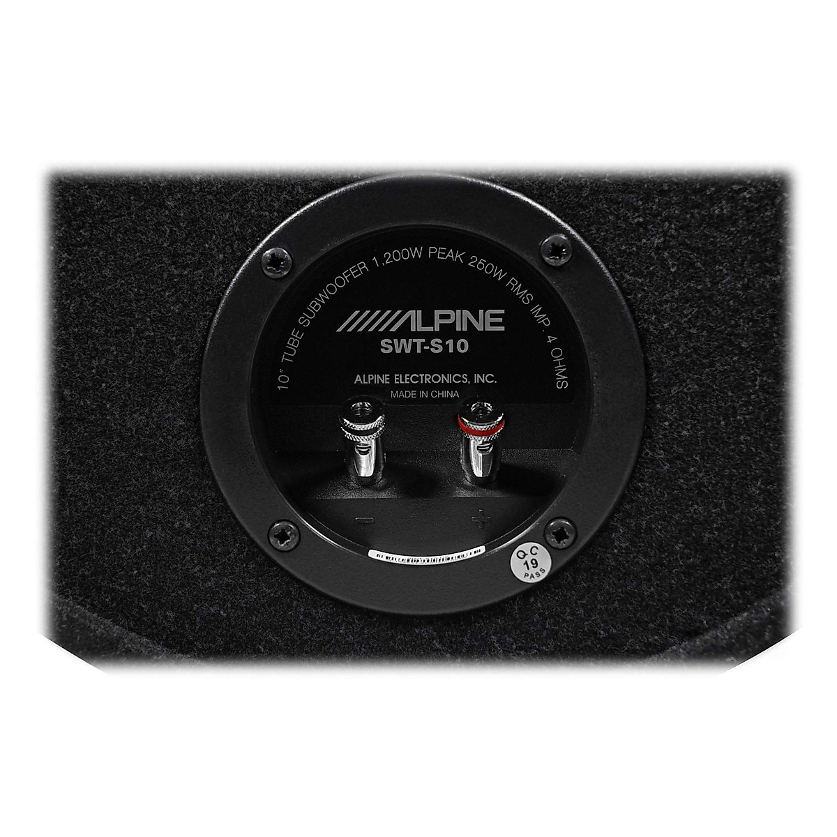 Alpine SWT-S10 1200w 10" Car Subwoofer in Bass Tube Enclosure+Amplifier+Amp Kit