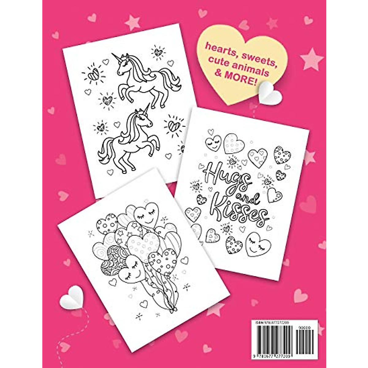 Valentine's Day Coloring Book For Kids: 30 Cute and Fun Love Filled Images: Hearts, Sweets, Cherubs, Cute Animals and More! 8.5 x 11 Inches (21.59 x 27.94 cm)