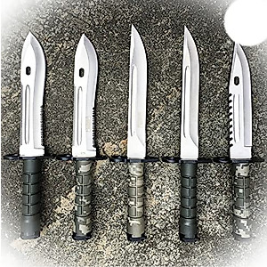New 5PC Military Survival BAYONET Fixed Blade Hunting Combat Tactical Knife Camping Outdoor Pro Tactical Elite Knife BLDA-1174