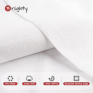 Orighty 12 Pack Premium Hand Towels Set - Quick Drying & Absorbent Microfiber Hand Towels for Bathroom 16x27 inches - Multi Purpose for Gym, Spa, Shower, Hotel & Bathroom (White)