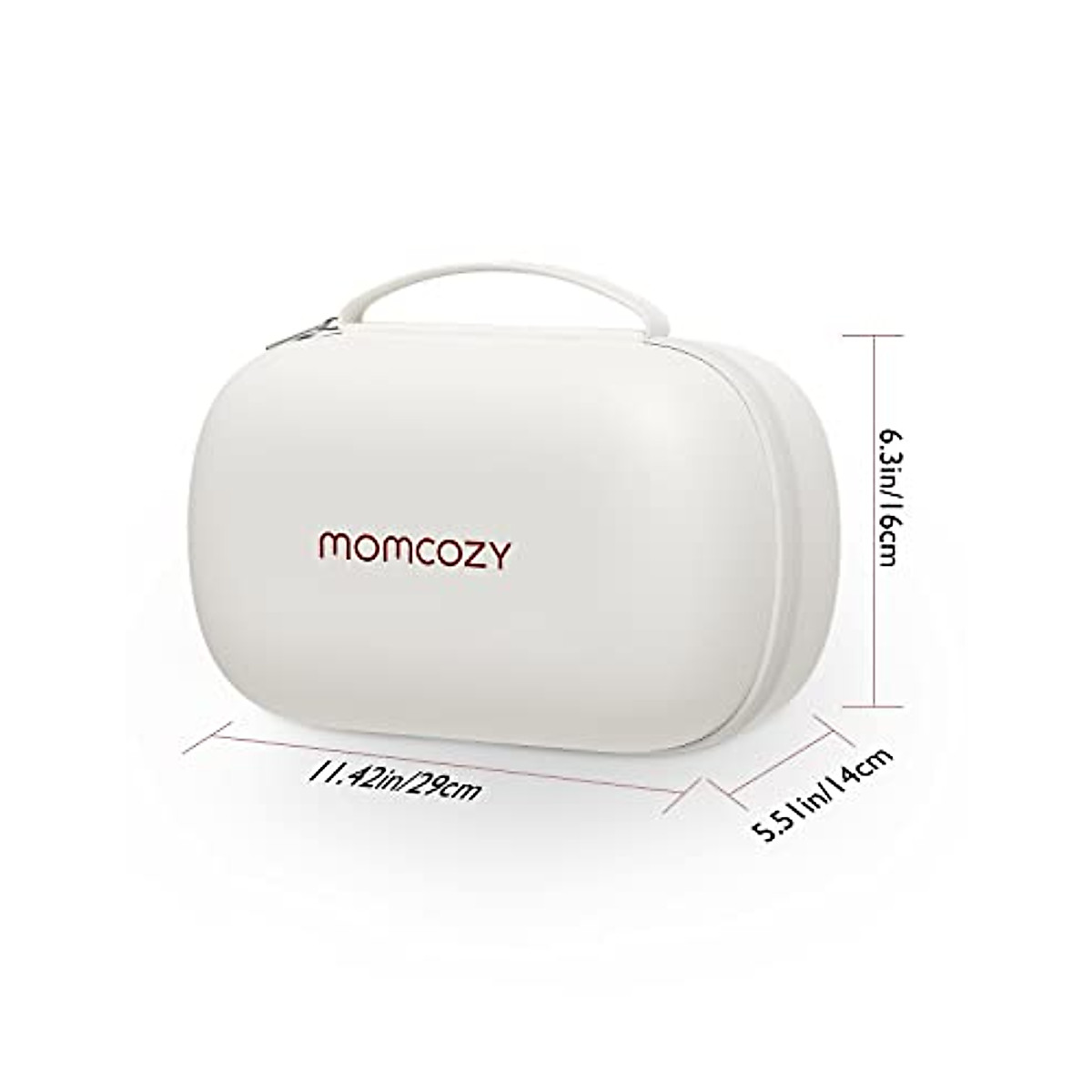 Momcozy Breast Pump Bag for Hands-Free Wearable Breast Pumps, Hard Shell Case with Removable Tray, Watertight Breast Pump Storage Bag for Pumping Bag, Diaper Bag, or Handbag（Holds 2 Pumps）