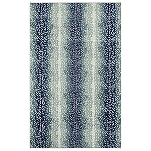 Mohawk Home Prismatic Antelope Skin Blue Animal Print (8' X 10') Area Rug