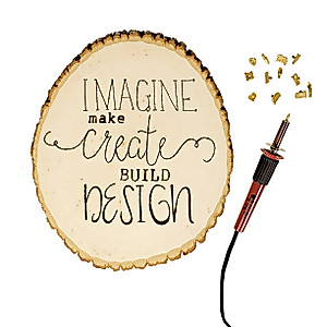 Walnut Hollow HotStamps Uppercase Alphabet Set for Branding and Personalization of Wood, Leather, and Other Surfaces