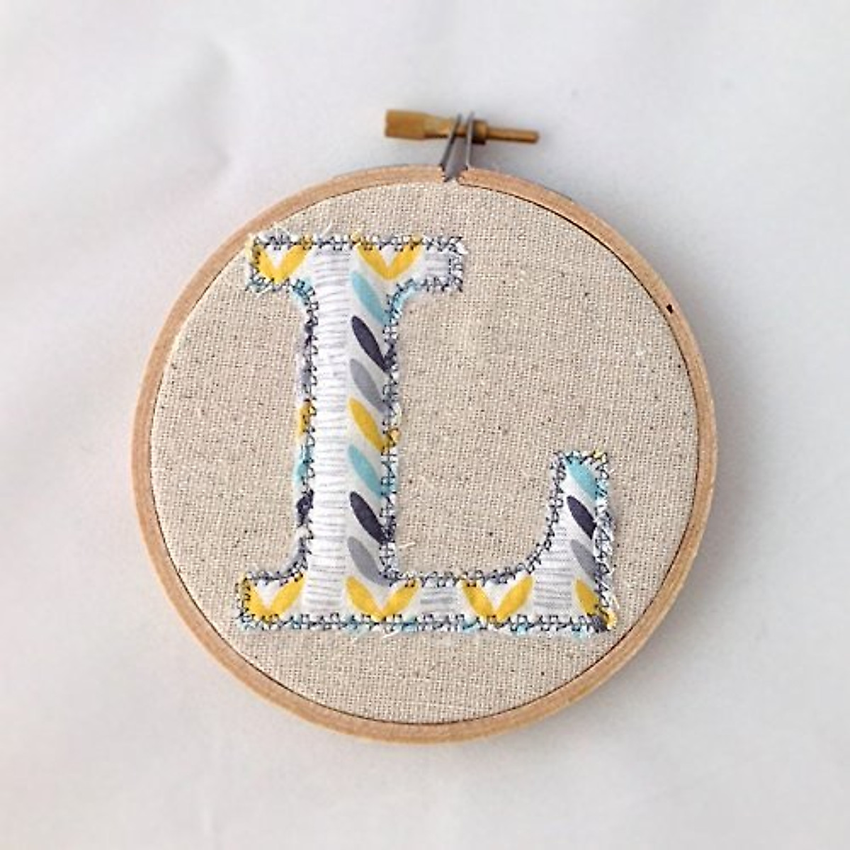 Applique Alphabet Letter in Hoop - Choose your Pattern -