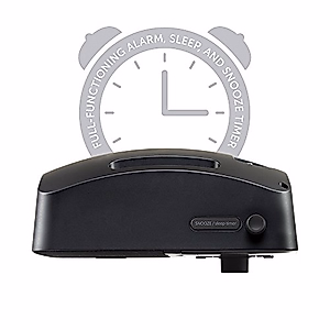 Grace Digital Mondo Elite Smart Internet Radio, Bluetooth, Wi-Fi, 7-Day Alarm – Microphone-Free (Black)