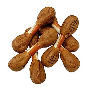 DreamBone Triple Flavor Dumbbells, Treat Your Dog to a Chew Made with Real Chicken and Vegetables