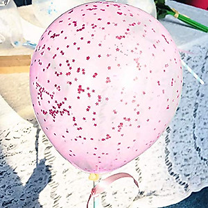 Art Craft Glitter, Star Shape Glitter Confetti for Handcrafts, Home Decoration DIY Cards, Party Festival, Nail Art- 0.35oz (10g) (Pink)