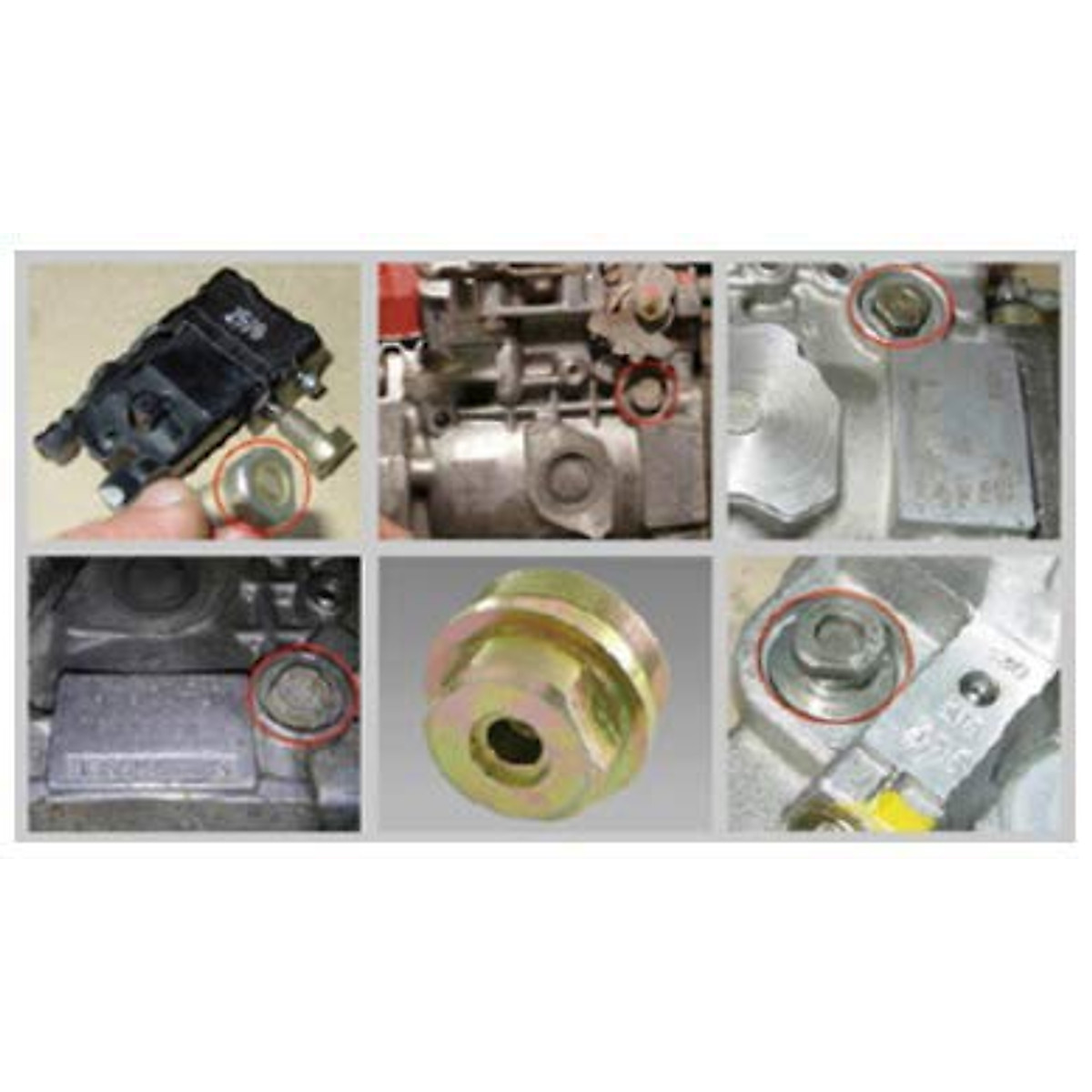 Compatible for 3PC 1/2 Triangular Multi-Toothed Socket and Tool Nuts for Bosch Fuse Board Injection Pump Diesel