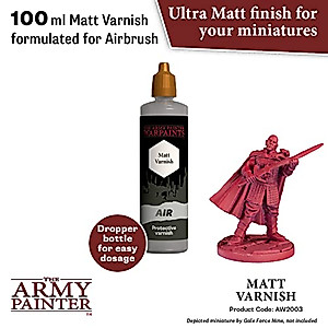 The Army Painter Warpaints Air Airbrush Matt Varnish 18ml Acrylic Paint for Airbrush, Wargaming and Modelling