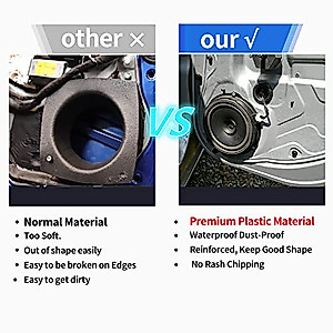 RED WOLF Car Door Speaker Adapter Bracket 6.5 Inch Fit VW Volkswagen Passat Golf/Jetta/Beetle1999-2019, Porsche 2000-2006, Skoda 2005-2013 Install Aftermarket Speaker Adapter Spacer Ring