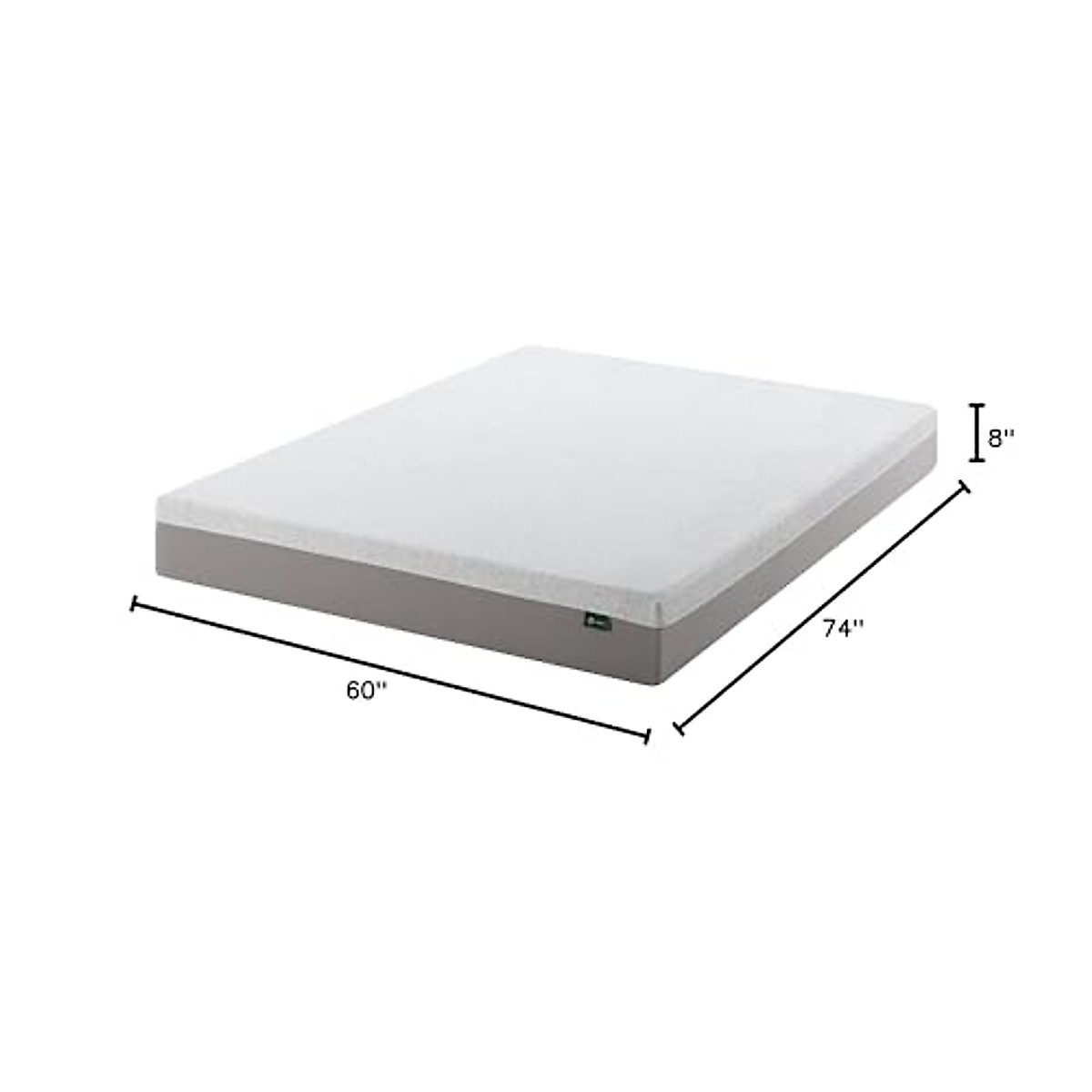 ZINUS 8 Inch Ultima RV Memory Foam Mattress [New Version], Short Queen, Fiberglass Free, Medium Firm Feel, Breathable Memory Foam, Certified Safe Foams & Fabric, Mattress in A Box