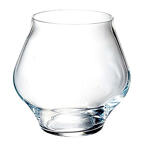 Luigi Bormioli Supremo 15.25 oz Pinot Noir Stemless Wine Glasses (Set of 2), Clear, 11281/02