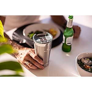 Stanley Stay-Chill Beer Pint 16 oz | Wide Mouth Lid | Built-In Bottle Opener | Beer Tumbler Cup | Insulated Stainless Steel Pint Glass | BPA-Free | Lilac Gloss