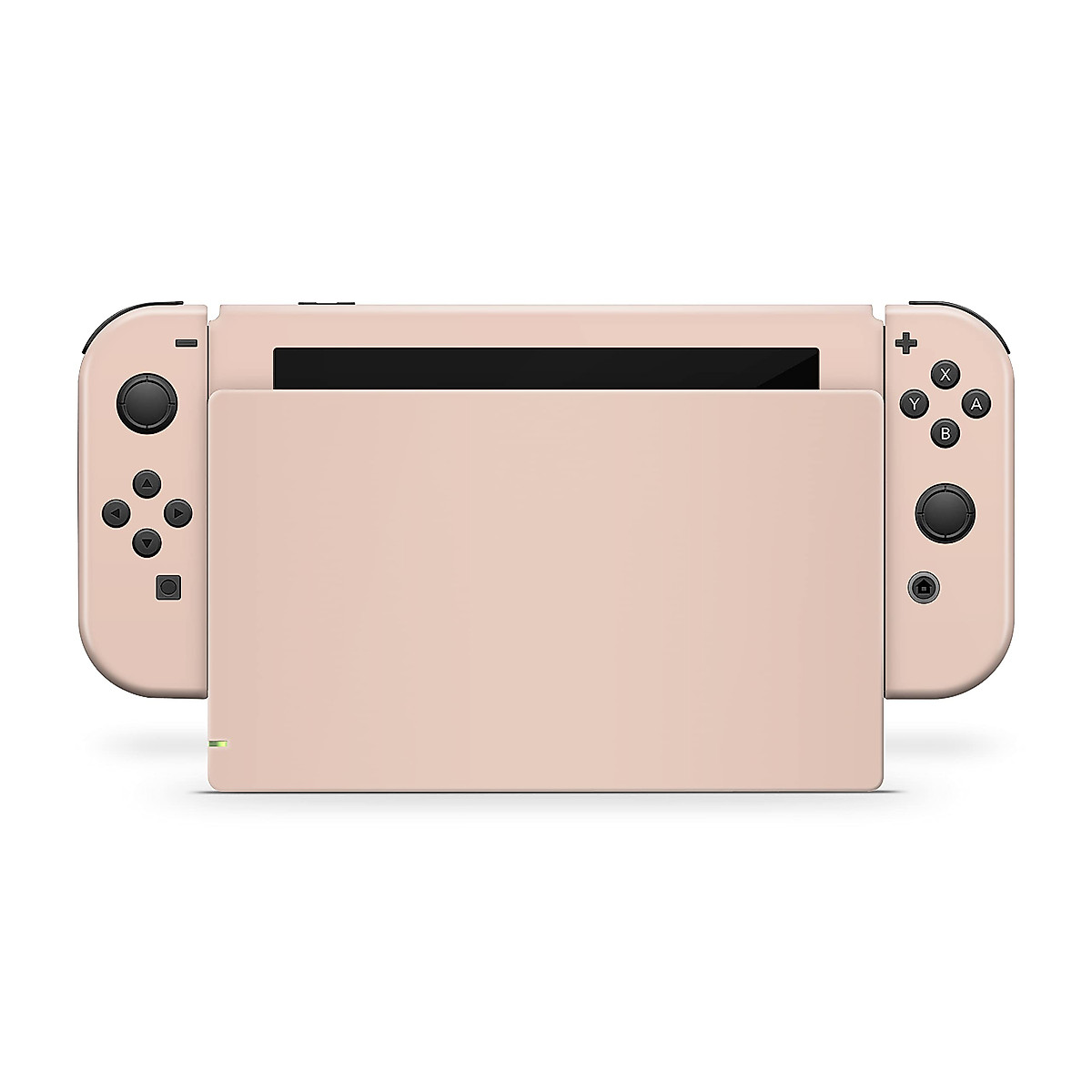 Tacky Design Classic Solid Colors Skin Compatible with Nintendo Switch Skin Wrap Cover, Peach Skin for Nintendo Switch Stickers, Premium Vinyl 3M Full Wrap Decal (Peach)