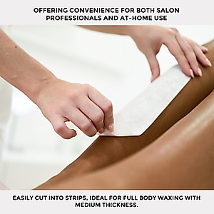 ForPro Non-Woven Epilating Roll for Body and Facial Hair Removal, Tear-Resistant, Lint-Free, 3” x 55 Yards, White