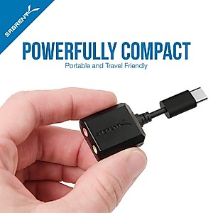 Sabrent USB Type-A or Type-C to 2.5 Gigabit Ethernet Adapter + USB Type-C External Stereo Sound Adapter