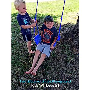 Hi-Na Kids Swing Seats Indoor Hand-Made with Adjustable Rope, Outdoor Tree Child Swing Seat for Kids for Backyard, Playground, Outside