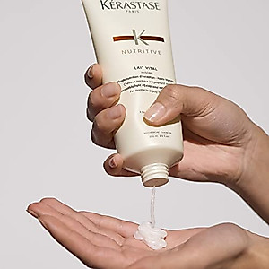 Kerastase Nutritive Lait Vital Conditioner | Nourishing and Lightweight Formula for Hydration and Healthy Hair | Adds Shine and Easily Detangles | For Normal or Dry Hair | Old Packaging | 2.5 Fl Oz