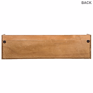 Hobby Lobby Brown Chicken Wire Wood Wall Shelf with Pull Down Drawer for Home Kitchen Decor