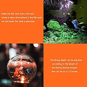 onesimcr ，Aquarium Decorations, Lovely Diver Fish Tank Decorations, Floating Device Fish Tank Accessories，Suitable for All Kinds of Fish Tanks