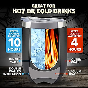 Halloween Starbucks 12oz Halloween Coffee Mug - Stainless Steel Insulated Tumbler with Lid - Halloween Cups for Hot & Cold Drinks - Halloween-themed Mug, Halloween Mug