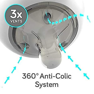 Nanobébé Flexy Silicone Baby Bottle, Anti-Colic, Natural Feel, Non-Collapsing Nipple, Non-Tip Stable Base, Easy to Clean 3-Pack, Pink, 5 oz