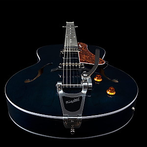 Godin 6 String Electric Guitars, Right Hand, Indigo Blue, Hollow-Body (050956)