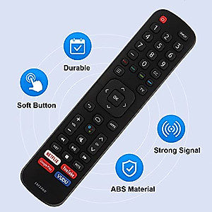 New IR ERF2A60 Remote Control Fit for Hisense Smart 4K TV 65H8F 50H8F 65H9F 55H9F 55H8F 43H6570F 50H6570F 55H6570F 65H6570 55H9020F 55H9030F with Two Batteries (Without Voice Function)