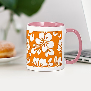 CafePress Orange Hawaiian Hibiscus Mugs Ceramic Coffee Mug, Tea Cup 11 oz
