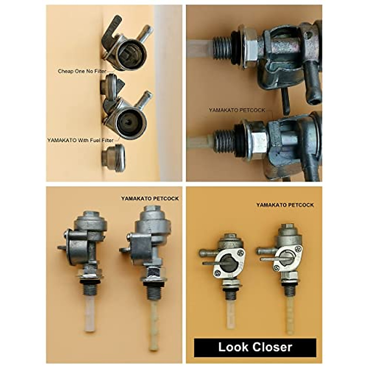 YAMAKATO Generator Petcock Fuel Tank Shut Off Valve Gas Switch 310574GS ...