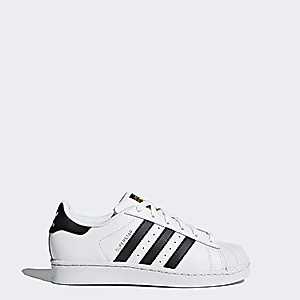adidas Originals unisex child Superstar Sneaker, White/Core Black/Core White, 7 Big Kid US