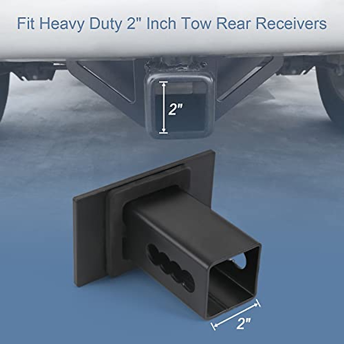 JDMSPEED American Flag Metal Trailer Hitch Cover Heavy Duty 2" Inch Tow Rear Receivers Plug Covers USA American U.S. Flag Metal Emblem Guard for Pickup Trucks Cars SUV (RED)