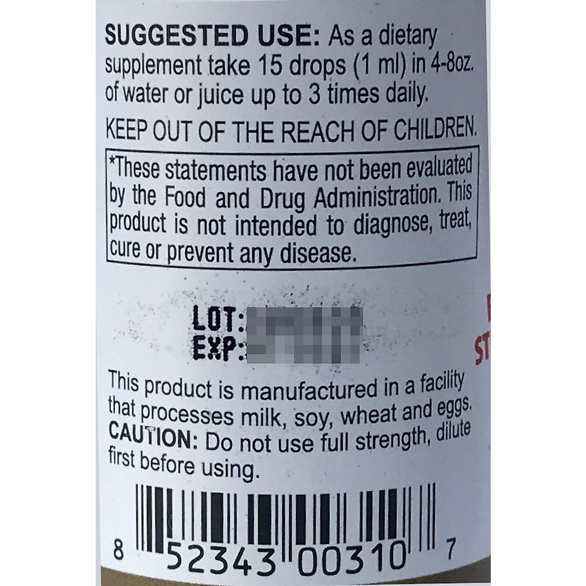 Advantage Liquid Concentrate Natural Immune Support with The Power of Grapefruit Seed Extract, Green Tea and Jasmine Tea (2 fl oz)