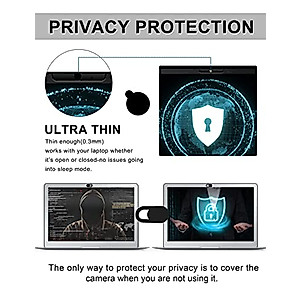 IGIDY Webcam Cover Slide 3-Pack,Webcam Sticker 40-Pack,Suitable for Laptop, Tablet, Echo dot, MacBook Pro, iPhoneiPad, iMac, Universal Camera Cover to Protect Your Privacy and Security