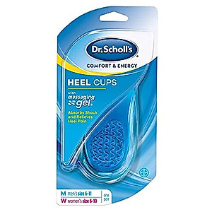 Dr. Scholl's Massaging Gel HEEL CUPS (One Size)// Absorb Shock All Day & Relieve Heel Pain