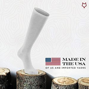 Fox River Standard Dry Therm-A-Wick Ultra-Lightweight Liner Over-The-Calf Socks, White, Medium