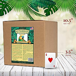 LAFEBER'S Tropical Fruit Nutri-Berries Pet Bird Food, Made with Non-GMO and Human-Grade Ingredients, for Parrots, 20 lb