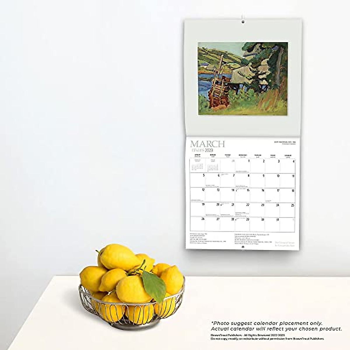 The Group of Seven AGO | 2023 12 x 24 Inch Monthly Square Wall Calendar | English/French Bilingual | Wyman Publishing | Painting Art Gallery Images