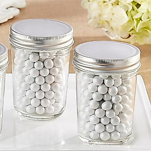 Kate Aspen Mason Jar Lids, Solid Canning Lids (Set of 12), Party Favors, Fits 8 oz, 12 oz and 16 oz Mason Jars