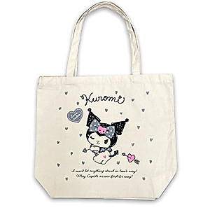 EITAI Sanrio Kuromi Cute Tote Bag, Shopping Bag, Kitchen Reusable Grocery Bag, 15 in(H) x 11.8 in(L) x 5.5 in(W)