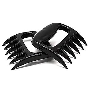 WinAimer Premium meat shredder claws - Strongest BBQ Meat Forks, Carving Forks , Lift, Handle, Shred and Cut Meats ,Shredder Claw x 2 For Barbecue, Smoker, Grill (Black)