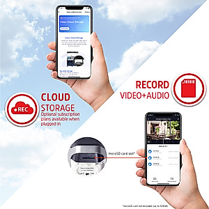 Energizer Connect Wireless Rechargeable Battery-Powered Smart WiFi Security Camera, 1080p Video, Indoor/Outdoor Weatherproof, PIR Motion Detection, 2-Way Audio, Night Vision, Cloud Storage/SD Slot