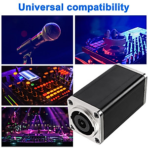 MEIRIYFA NL8MPR Speakon Coupler Connector,8Pin Speakon Female to Female Adapter Speaker Silver-Plated Plug Jack Straight Connector for NL8FC, NL8FX, NLT8X, NL8FC, NL8FX