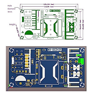 NOYITO AC to DC Isolated Power Supply Module AC 120V 110V - 245V to DC 24V 9A 220W Peak 24V 12A 288W Max Power Module with Overvoltage Overload Short-Circuit Protection (24V 9A, Peak 12A)