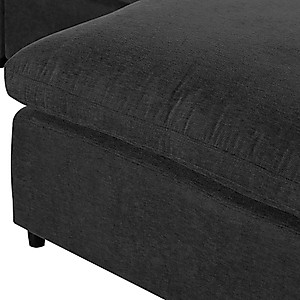 ERYE Oversized 7 Seater Modular Cushions Sectional Sofa Couch with Movable Ottoman,U-Shaped Corner Deep Seat Sectional&Couch Convertible Spacious Sleeper Sofabed for Home Apartment Living Room Sets